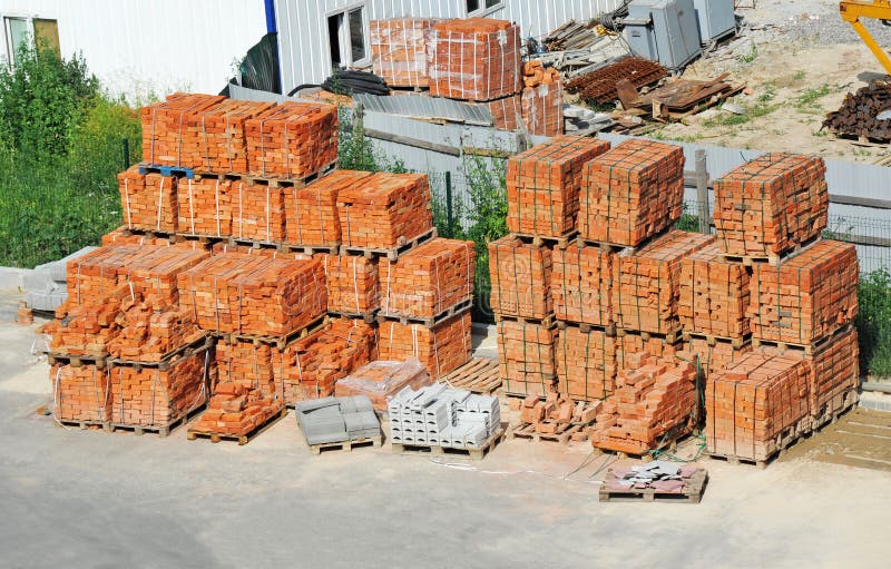 Stack of brick stock image. Image of engineering, rock - 112134007