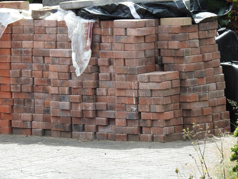 A stack of bricks stock photo. Image of brickwork, brick - 190935670