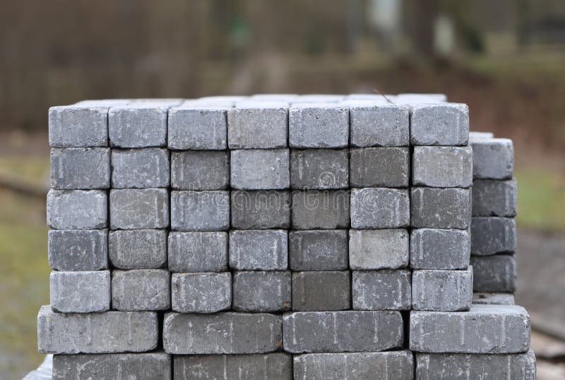 Stack of bricks stock image. Image of concrete, square - 85964079