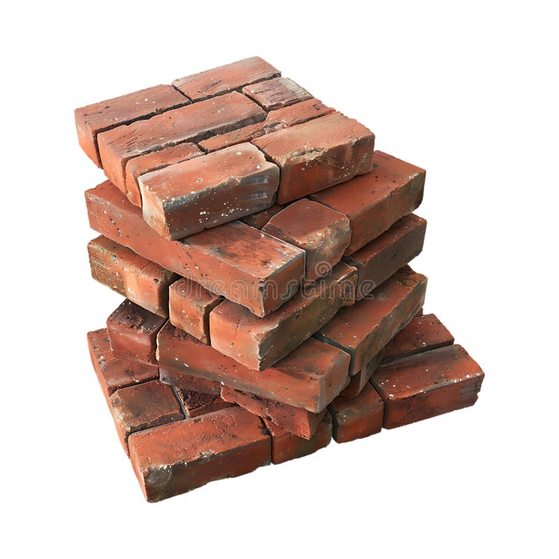 Stack of Bricks on Transparent Background - Ai Generated Stock ...