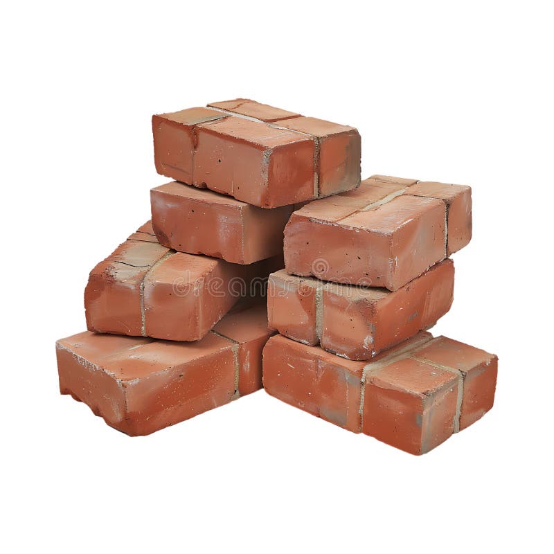 Stack of Bricks on Transparent Background - Ai Generated Stock ...