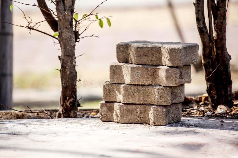 Stack of bricks. stock image. Image of architecture, hard - 55547367