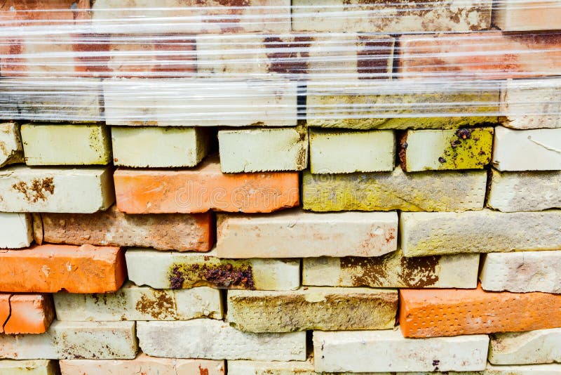 Stack of bricks stock photo. Image of production, pack - 33442550
