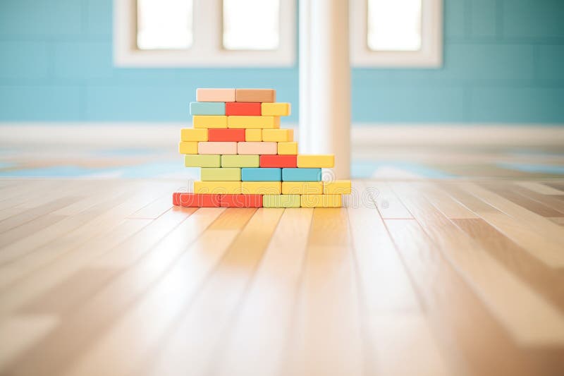 Stack of Brightly Colored Building Blocks on Floor Stock Image - Image ... Stack of Brightly Colored Building Blocks on Floor Stock Image - Image ...