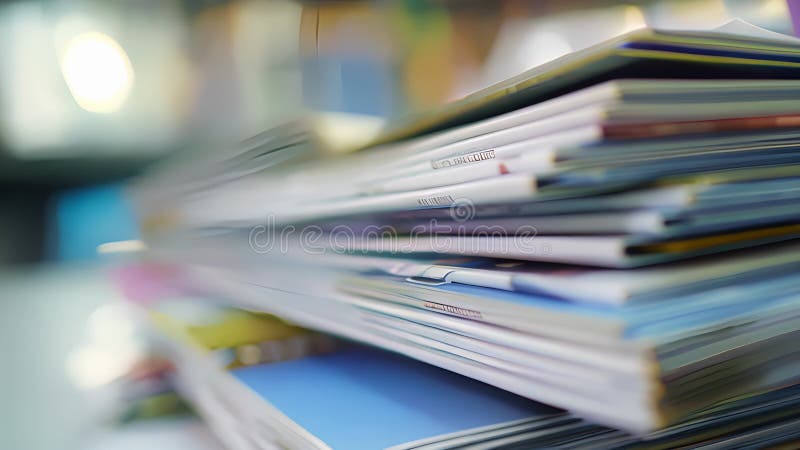 A Stack of Brochures and Flyers Promoting Upcoming Events at the ...