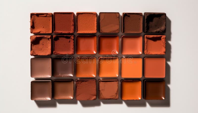 A Stack of Broken Dark Chocolate Blocks on White Background Generated ...