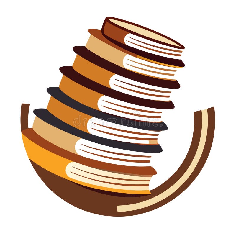 Stack of Brown Books in a Circular Shape: Education, Knowledge, and ...