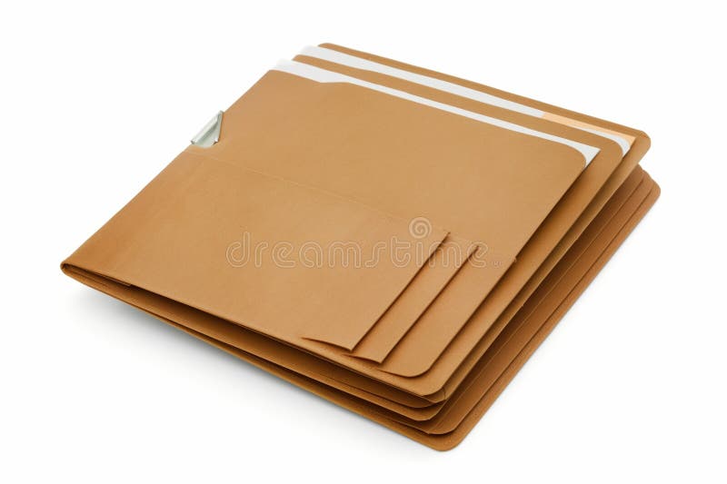 Stack of Brown Manila Envelopes Stock Image - Image of business, postal ...