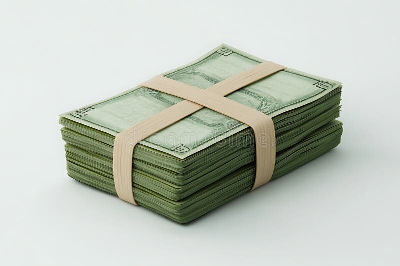 Stack of Bundled Money Ready for Use with Crisp Banknotes and Organized ...