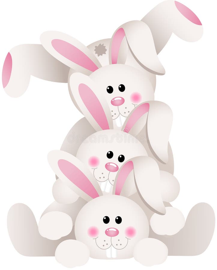 Stack of bunnies stock vector. Illustration of bunny - 50013549