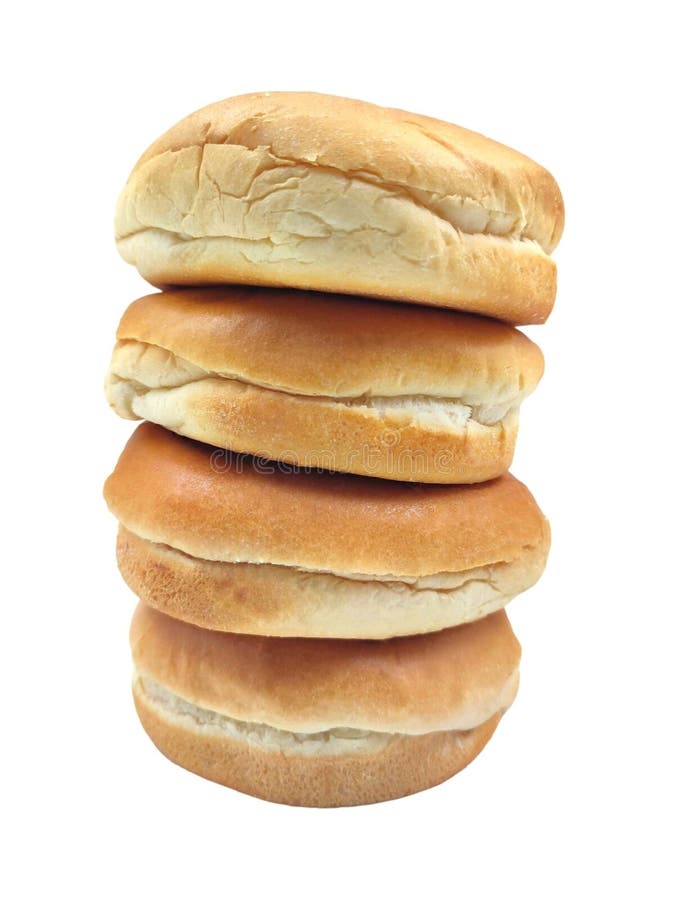 A stack of burger buns. stock image. Image of empty - 325234777
