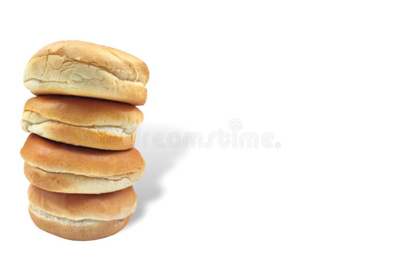 A stack of burger buns. stock photo. Image of banner - 325234820