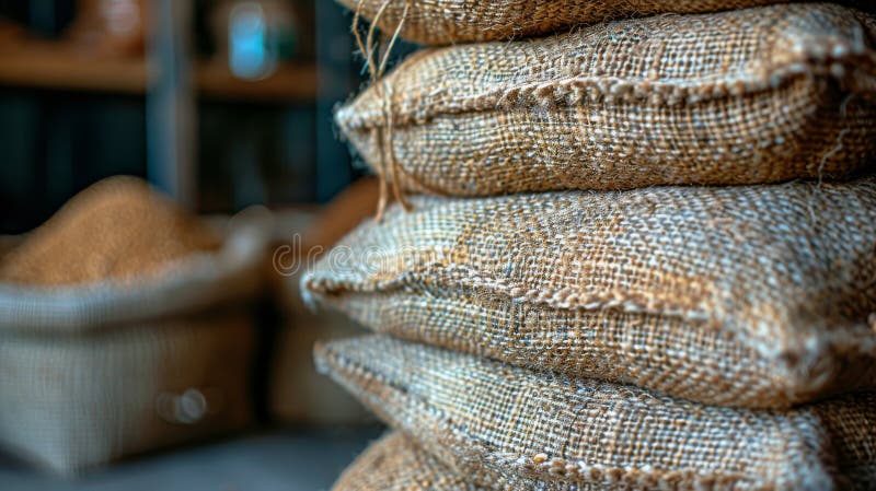 Stack of Burlocks stock image. Image of husbandry, industry - 311382869