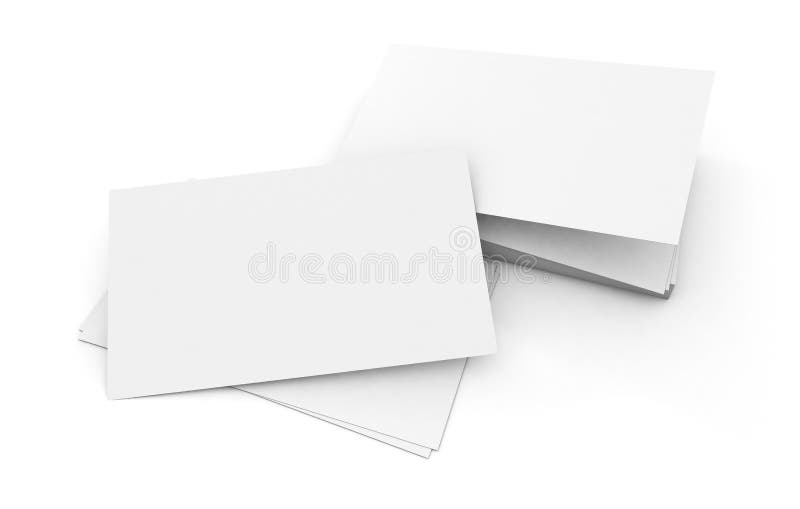Stack of business cards stock illustration. Illustration of isolated ...