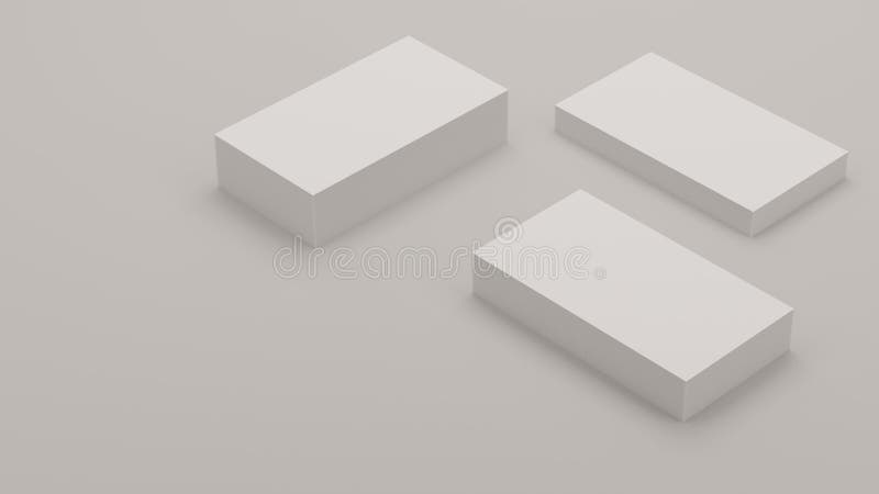 Stack of Business Cards. Mockup Design for Presentation Stock ...