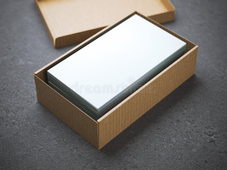Stack of Business Cards in Package Stock Image - Image of contact ...