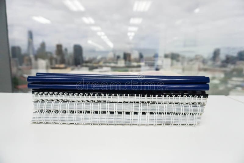 Stack of Business Document Folder and Report for Audit Stock Photo ...