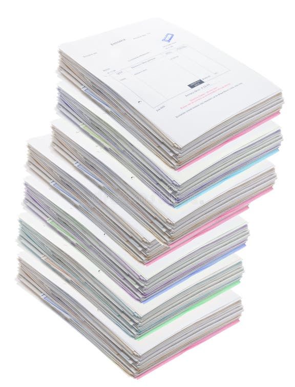 Stack of Business Documents Stock Photo - Image of official, shot: 13229202