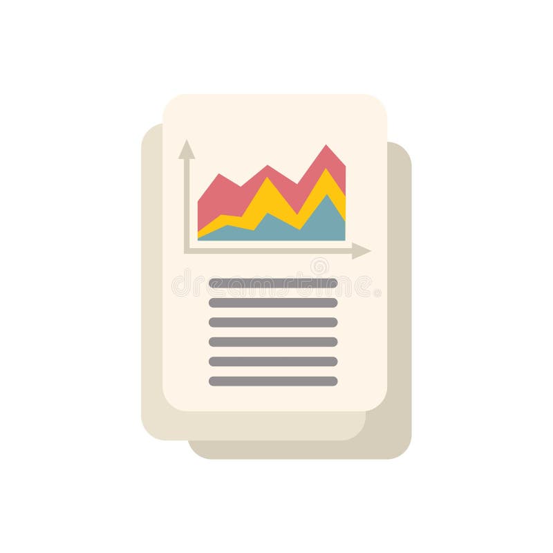 Stack of Documents for Financial Report with Growing Charts Stock ...