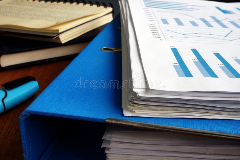 Papers in folder stock image. Image of stack, office, business - 2223099