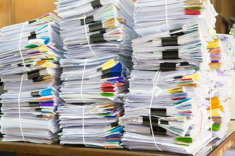 Stack of business papers stock photo. Image of pile, documents - 51521428