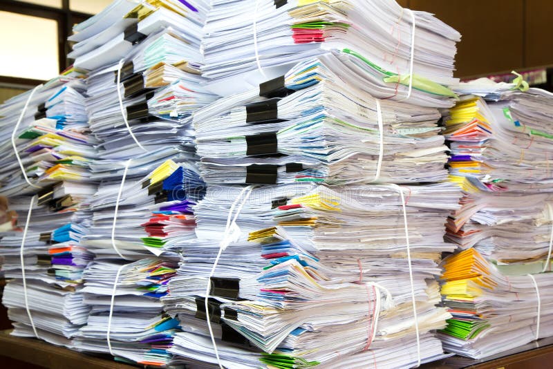 Stack of business papers stock image. Image of media - 51521487