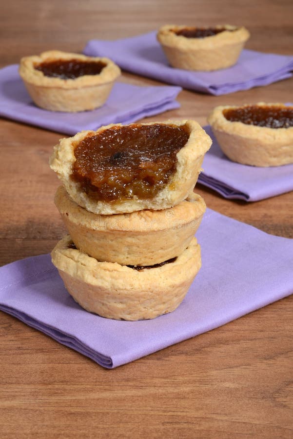 Stack of butter tarts stock photo. Image of date, bake - 34017024