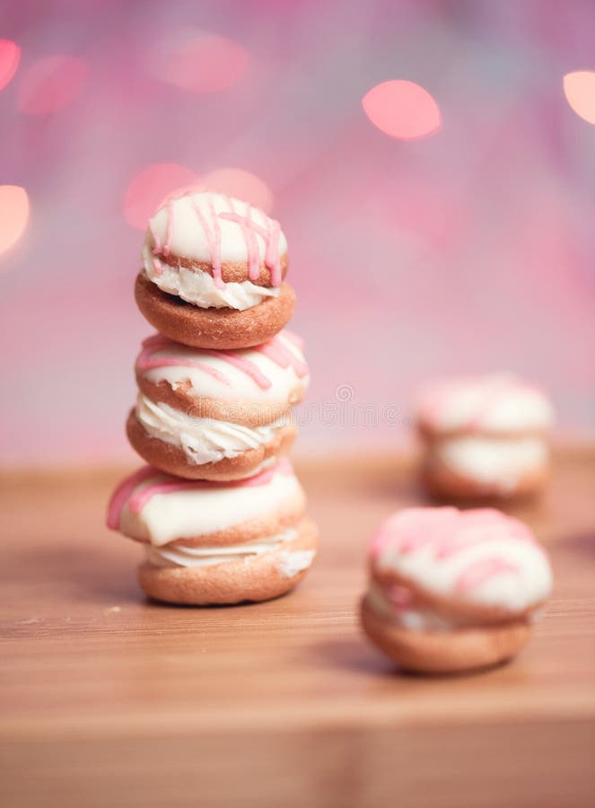 Stack of cakes stock image. Image of creamy, close, kitchen - 77393385