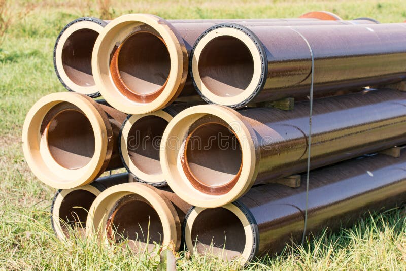 Stack of Canalization Pipes Stock Photo - Image of tube, tubing: 79600850
