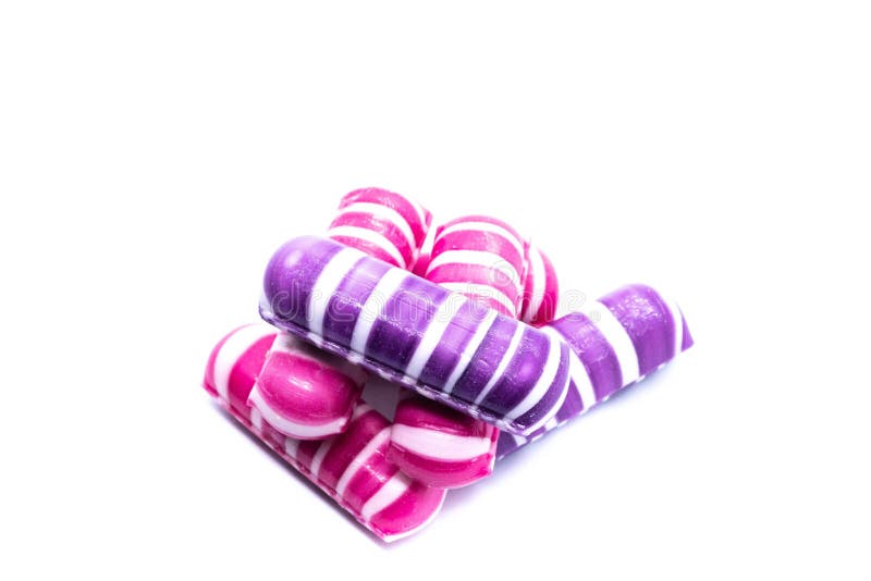 Stack of Candy Canes in Studio Stock Photo - Image of food, event ...