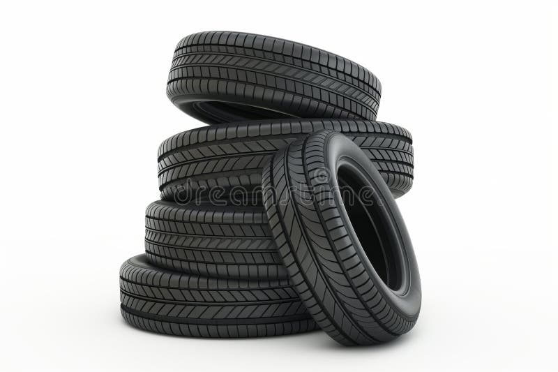 Stack of Car Tires stock photo. Image of pattern, equipment - 317173978