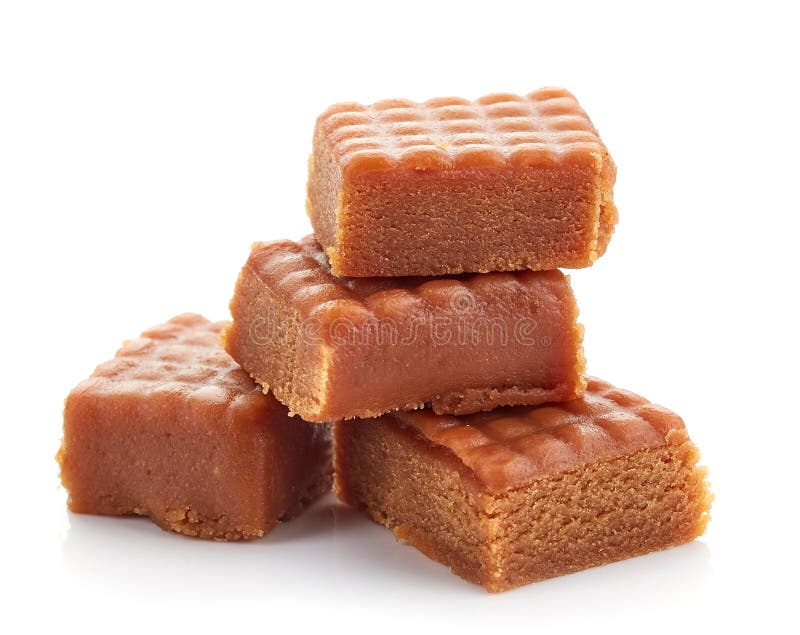 Stack of caramel candies stock photo. Image of sugar - 74156266