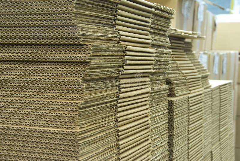 The stack of cardboard stock photo. Image of service - 10410300