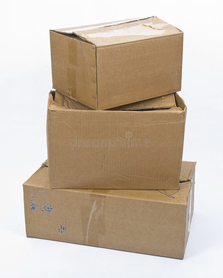 Stack of cardboard box stock photo. Image of present - 13151354