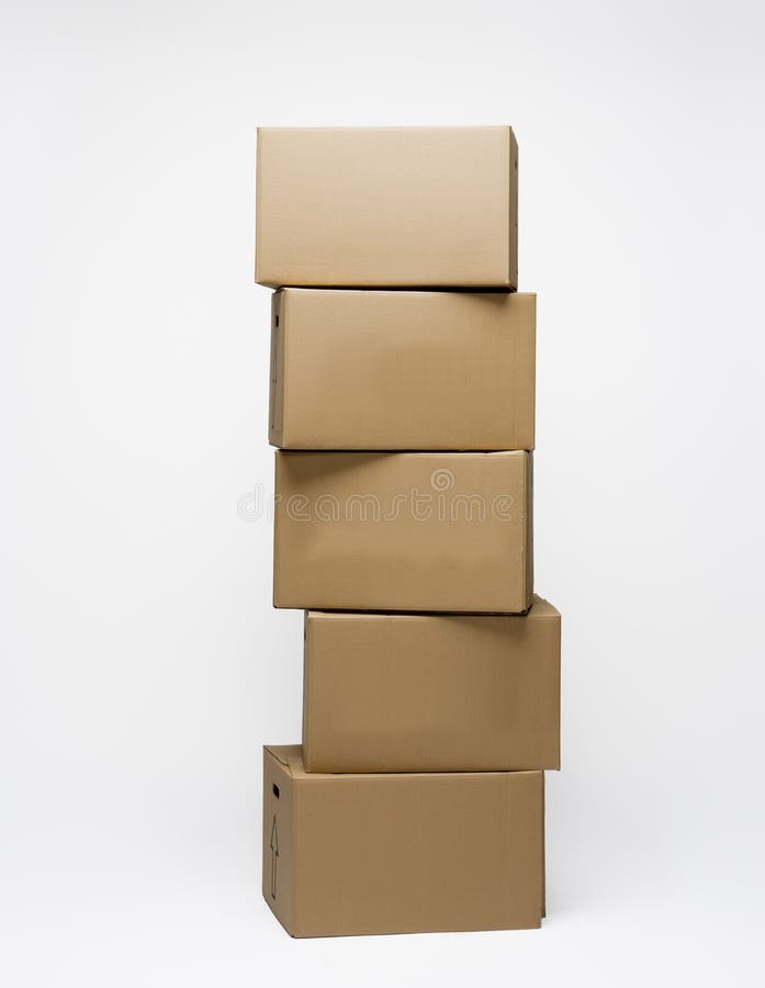 Stack of Cardboard Boxes stock photo. Image of group - 25060688
