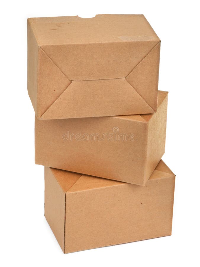 Stack of cardboard boxes stock image. Image of package - 3486889