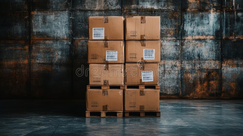 Stack of Cardboard Boxes, Efficient Storage, Moving, and Warehouse ...