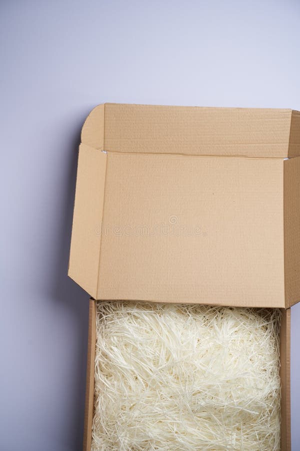 Stack of Cardboard Boxes on Pastel Color Background with Copy Space ...