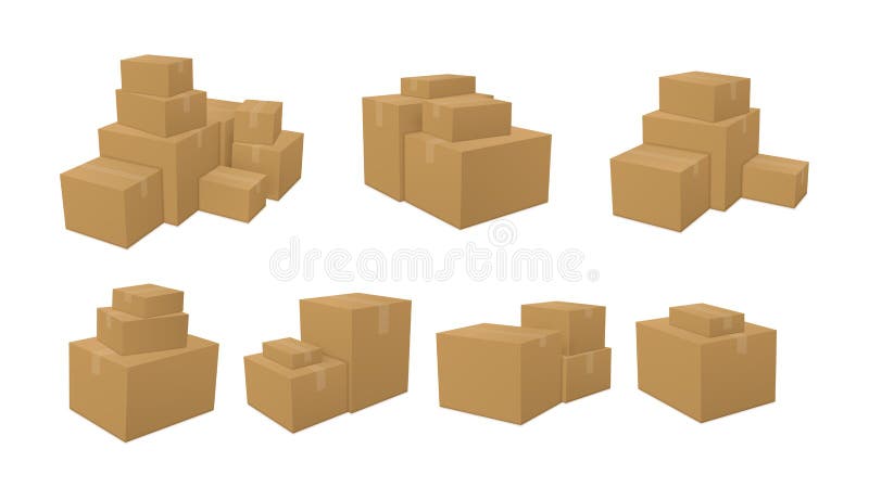 Stack of Postal Envelopes. 3D Illustration Stock Illustration ...