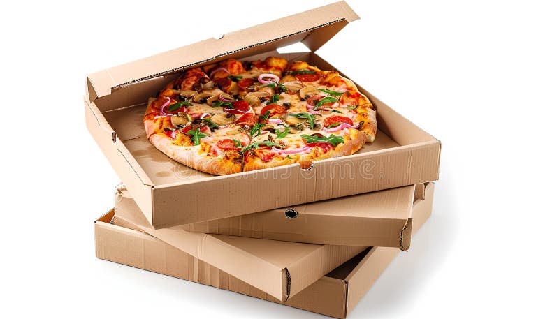 Stack Pizza Boxes Stock Illustrations – 166 Stack Pizza Boxes Stock Illustrations, Vectors ...