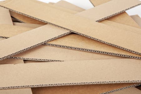 A Stack of Cardboard Forms Made of Corrugated Cardboard Stock Photo ...