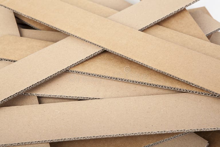 A Stack of Cardboard Forms Made of Corrugated Cardboard Stock Photo ...