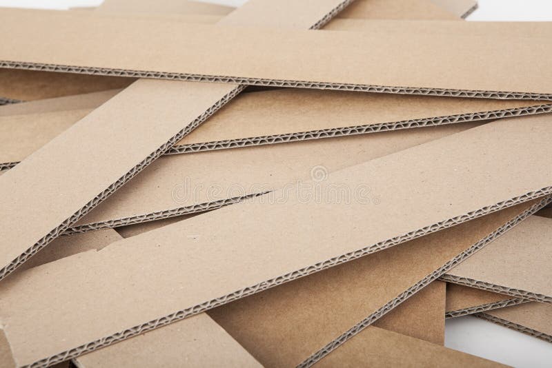 A Stack of Cardboard Forms Made of Corrugated Cardboard Stock Image ...