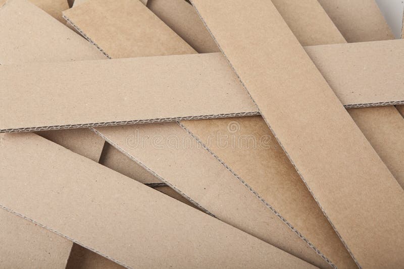 A Stack of Cardboard Forms Made of Corrugated Cardboard Stock Image ...
