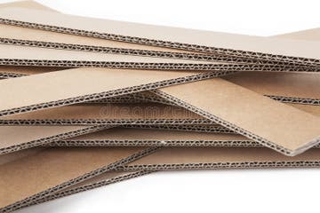 A Stack of Cardboard Forms Made of Corrugated Cardboard Stock Photo ...