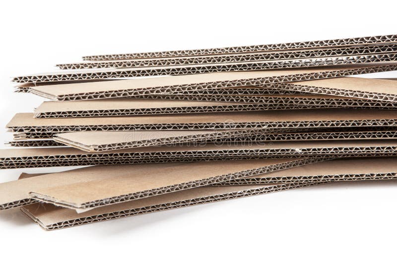 A Stack of Cardboard Forms Made of Corrugated Cardboard Stock Photo ...