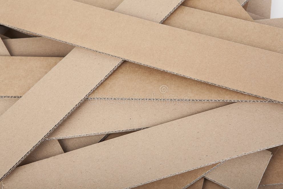 A Stack of Cardboard Forms Made of Corrugated Cardboard Stock Image ...