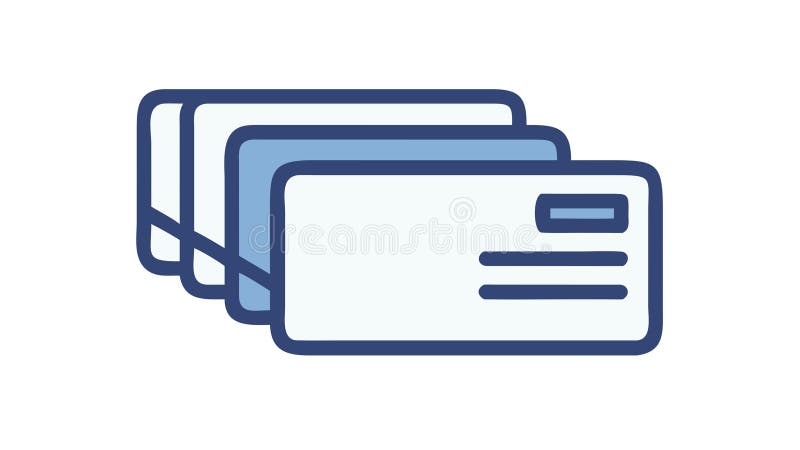Stack of Cards Icon, Business Finance Documents, Vector Design ...