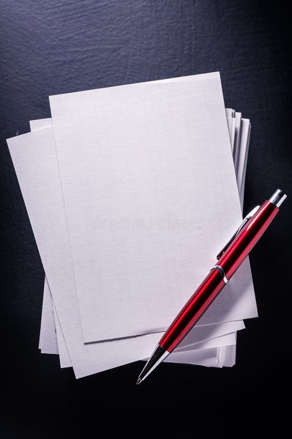 Stack of cards and pen stock image. Image of bunch, group - 39052899