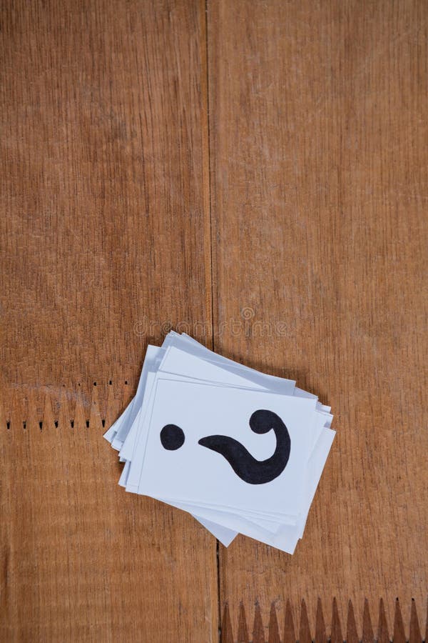 Stack of Cards with a Question Mark Stock Photo - Image of concept ...